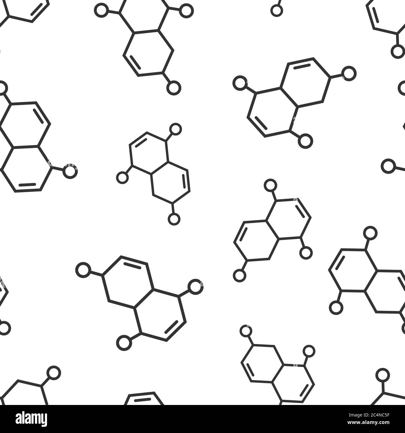 Science icon in flat style. Dna cell vector illustration on white ...