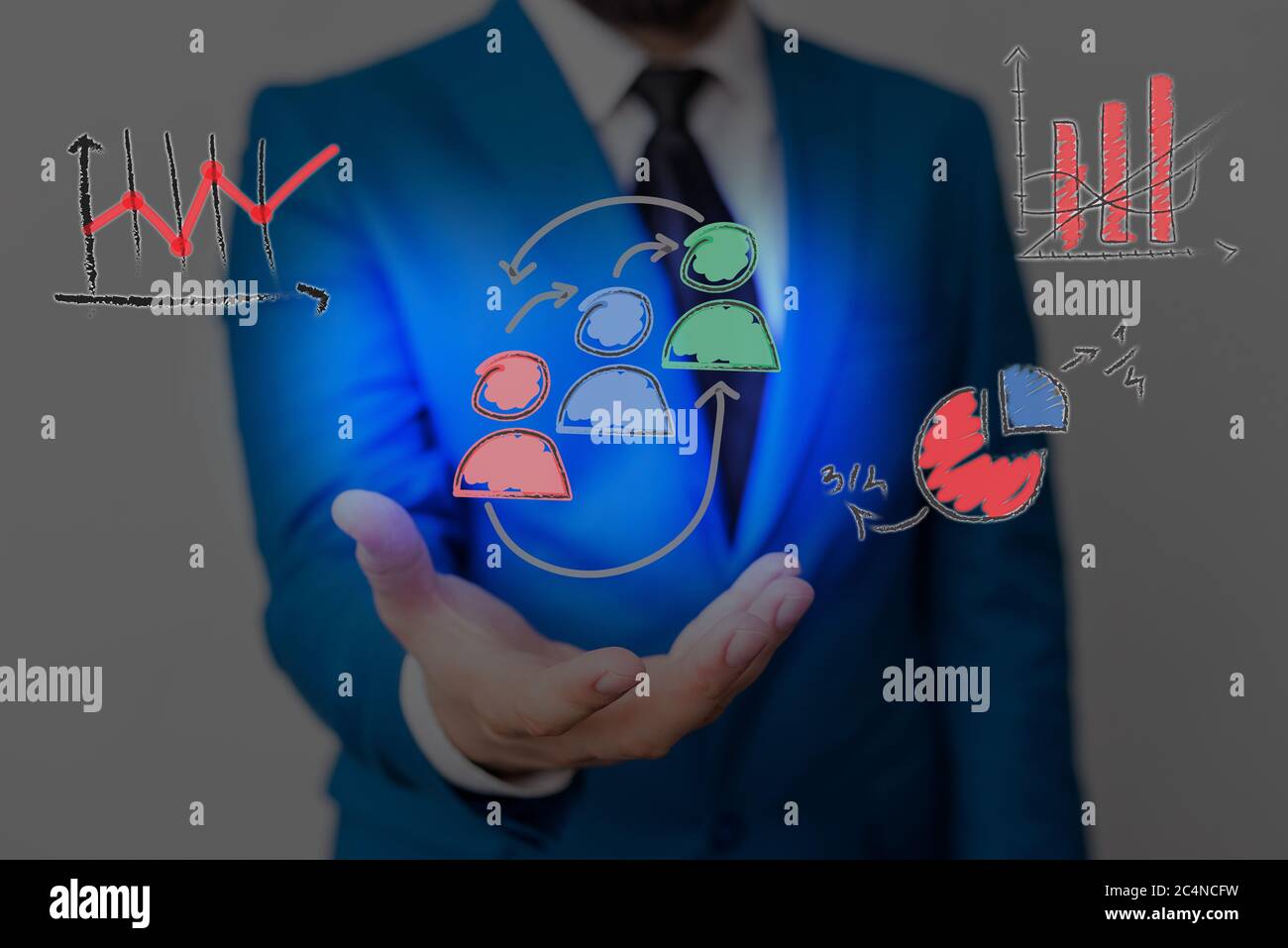 Free Sketch Of Digital Technology Information With Infographic Element ...