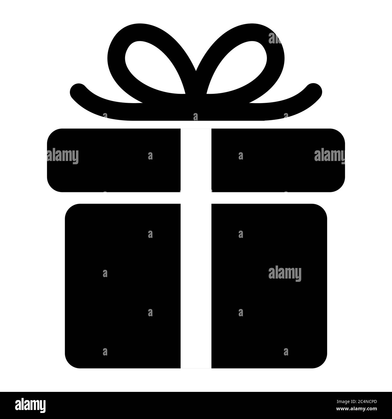 Gift box icon design. Vector present symbol isolated on white ...