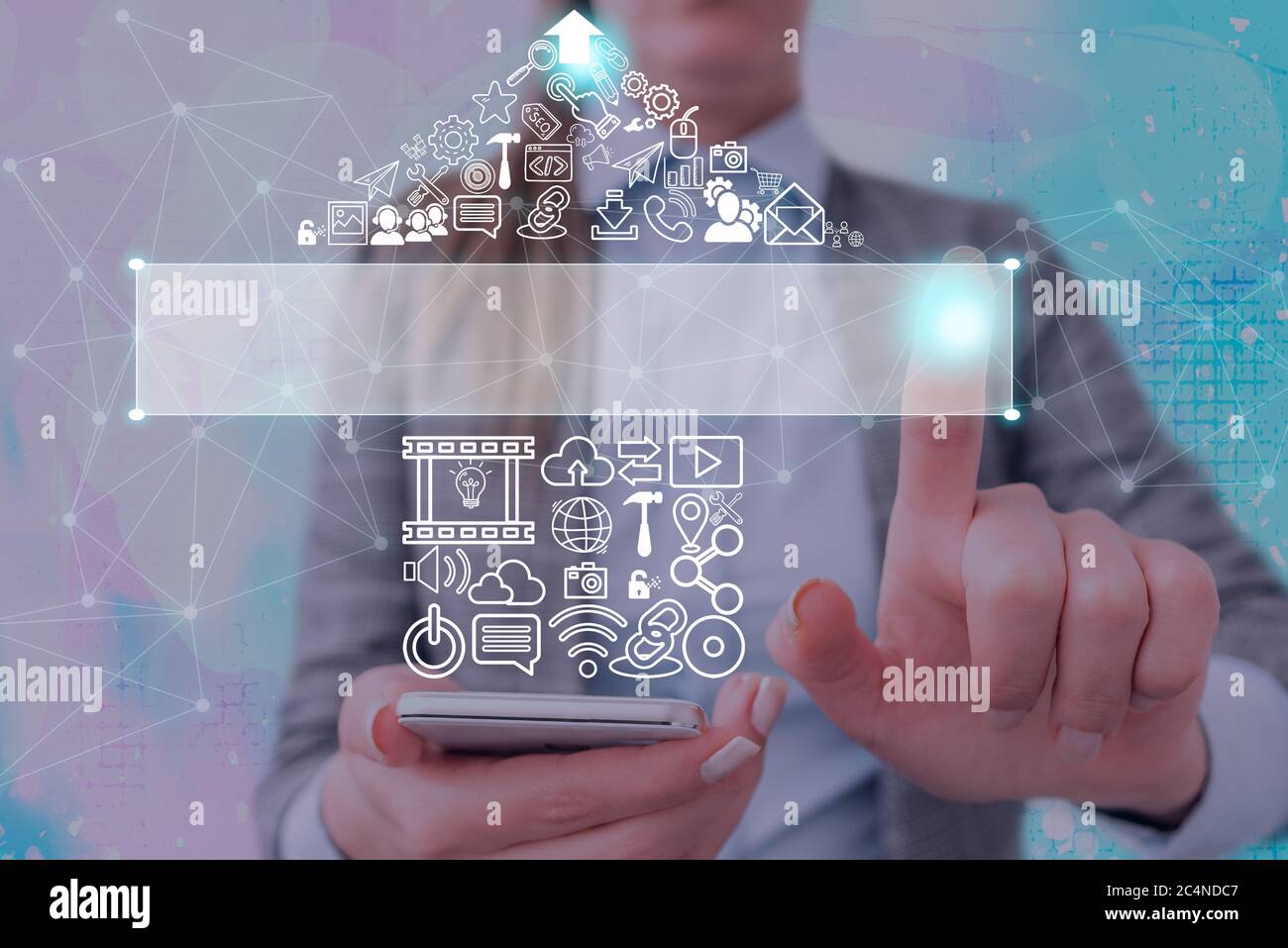 Information Digital Technology Network Connection Infographic Elements ...