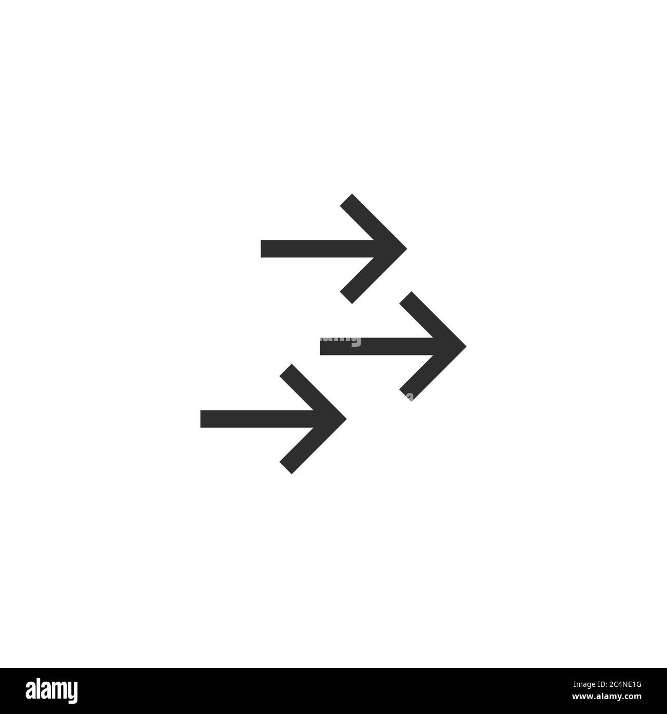 Motion arrows moving icon. Stock vector illustration isolated on white ...