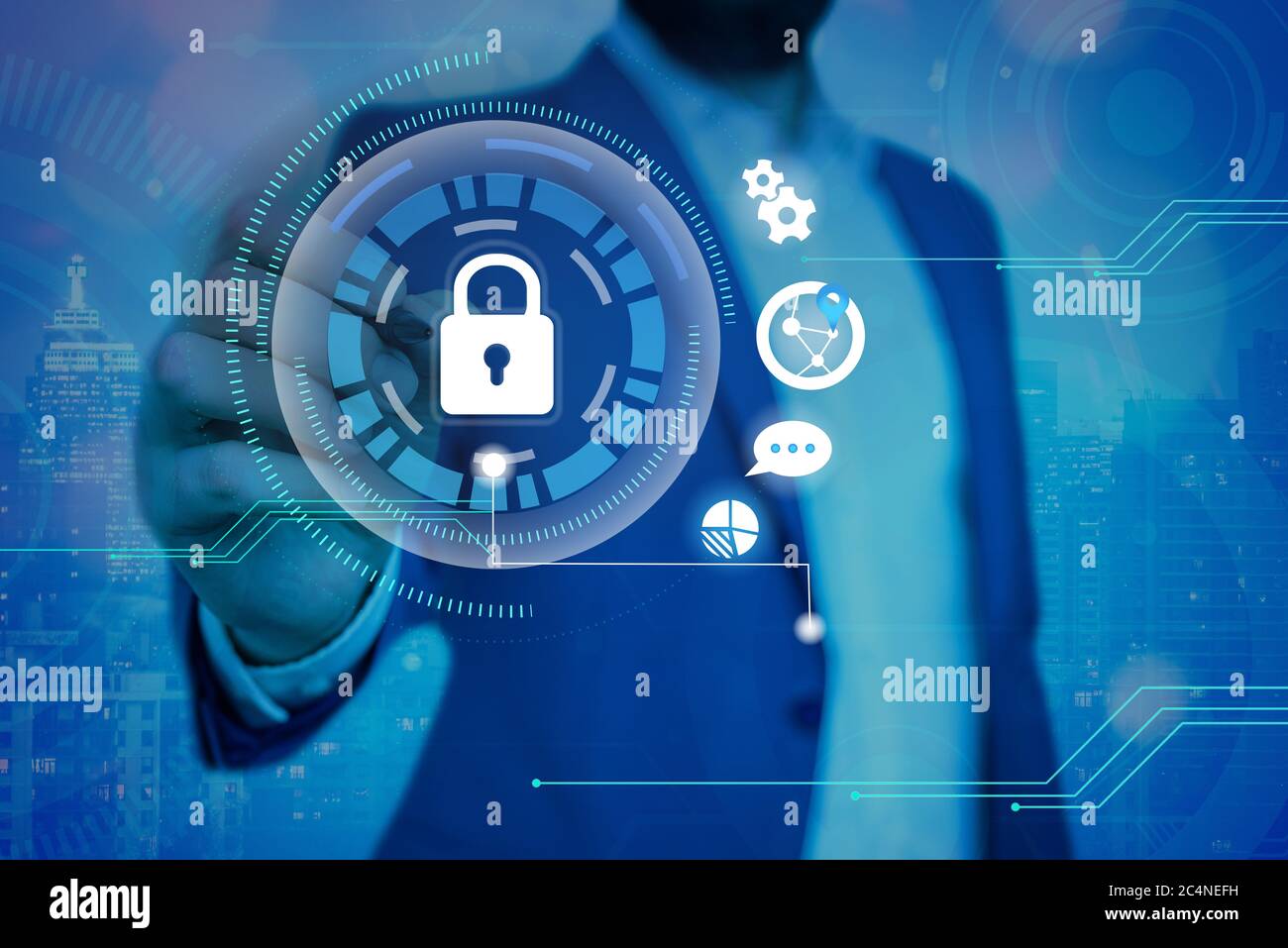 Graphics Padlock For Web Data Information Security Application System ...