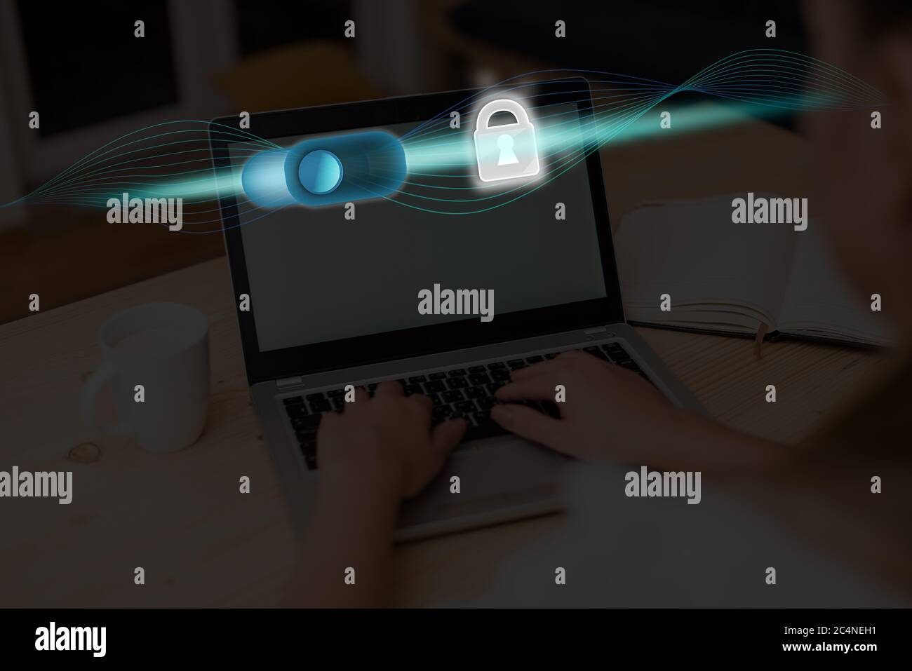 Graphics Padlock For Web Data Information Security Application System ...