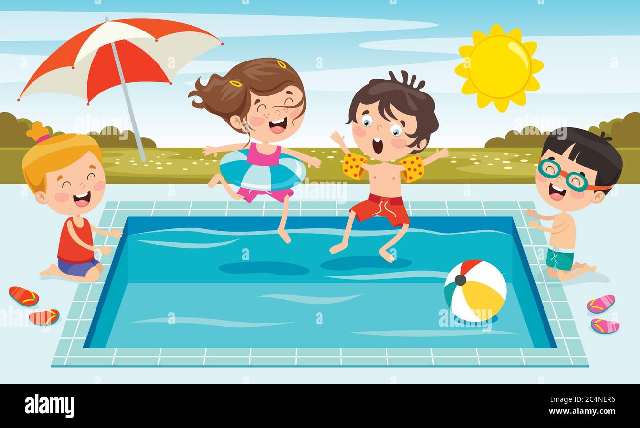 Funny beach scene Stock Vector Images - Alamy