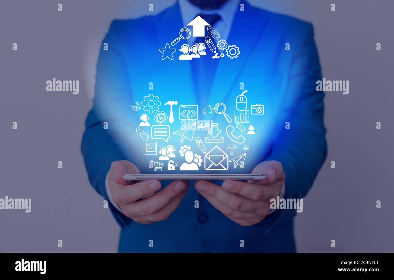 Information Digital Technology Network Connection Infographic Elements ...