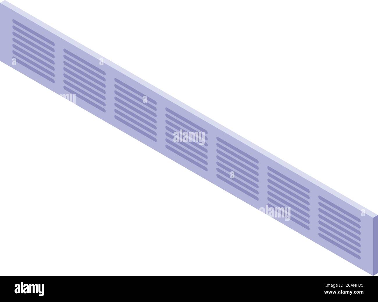 Floor ventilation icon. Isometric of floor ventilation vector icon for ...