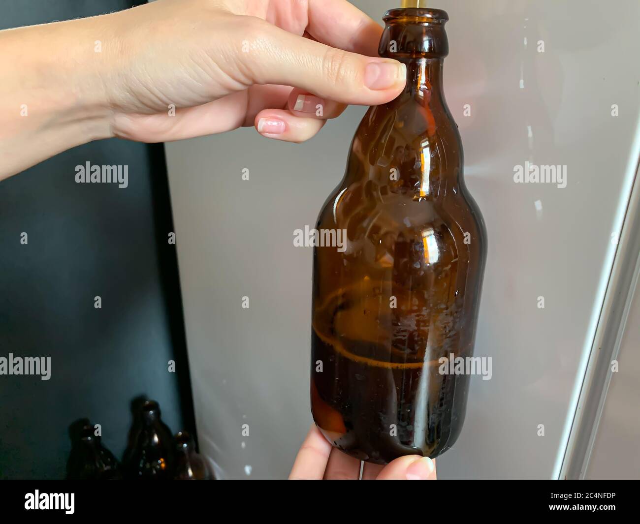 Home brew fermenter cleaning hi-res stock photography and images - Alamy