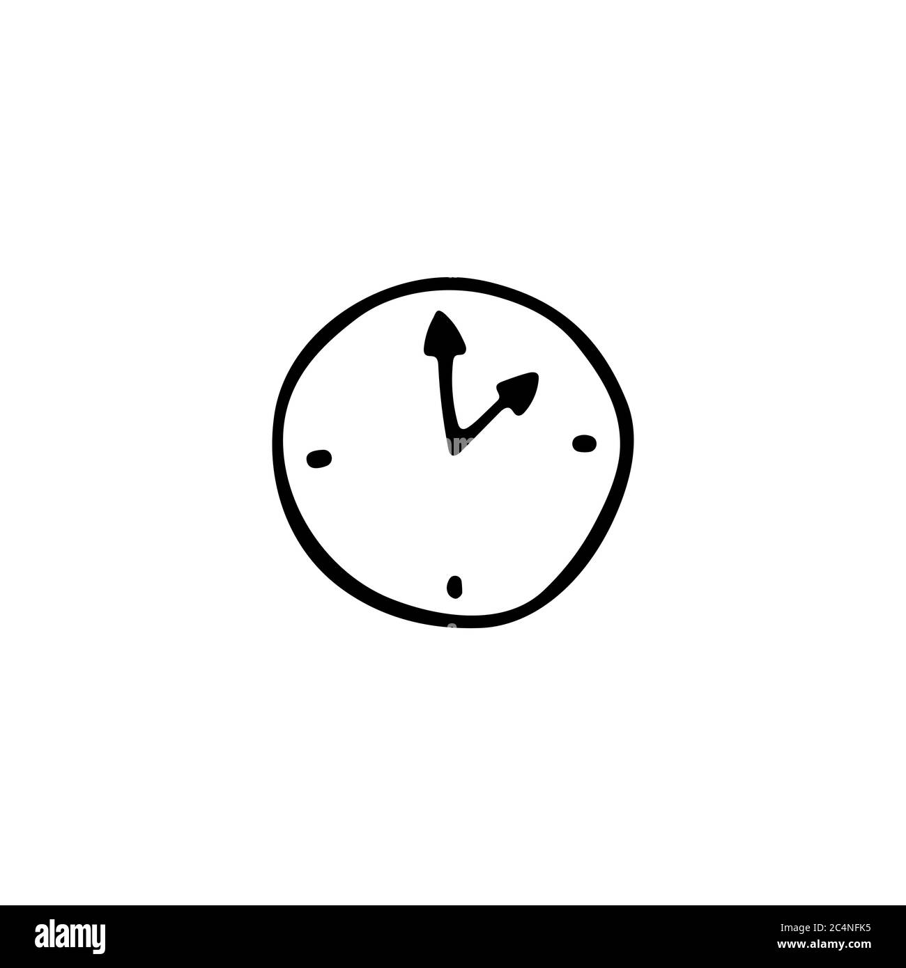 Black simple wall clock watch Black and White Stock Photos & Images - Alamy