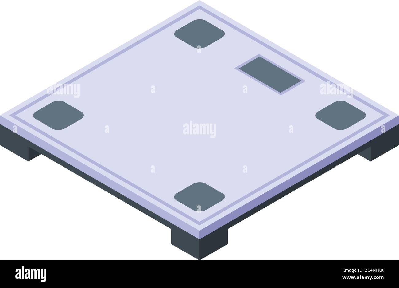 Body smart scales icon. Isometric of body smart scales vector icon for ...