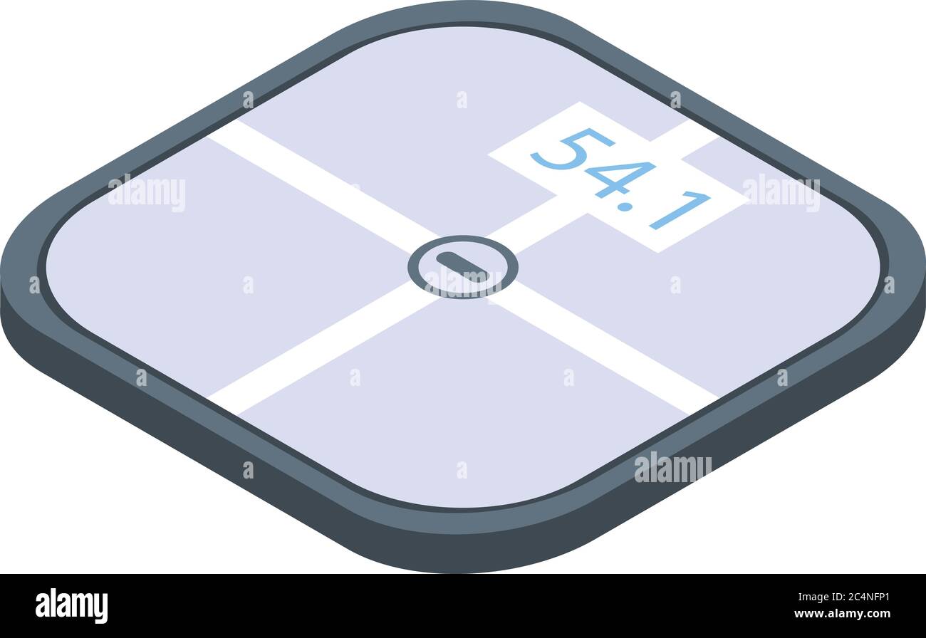 Active smart scales icon. Isometric of active smart scales vector icon ...
