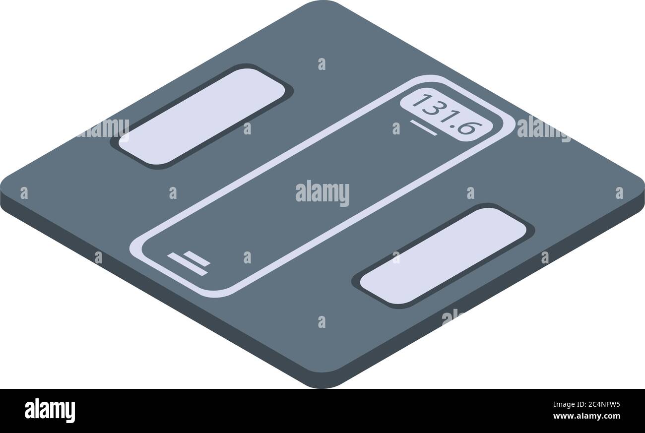 Smart scales device icon. Isometric of smart scales device vector icon ...