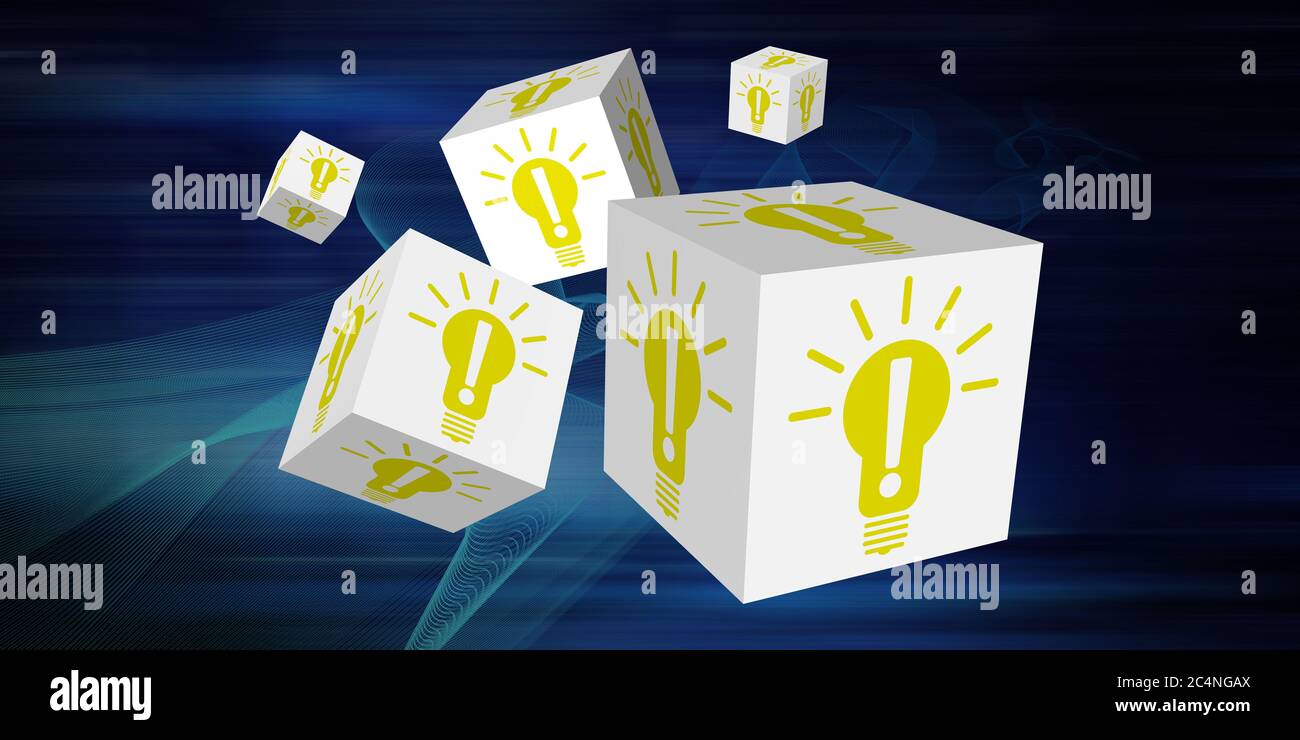 Illustration of an idea concept Stock Photo - Alamy