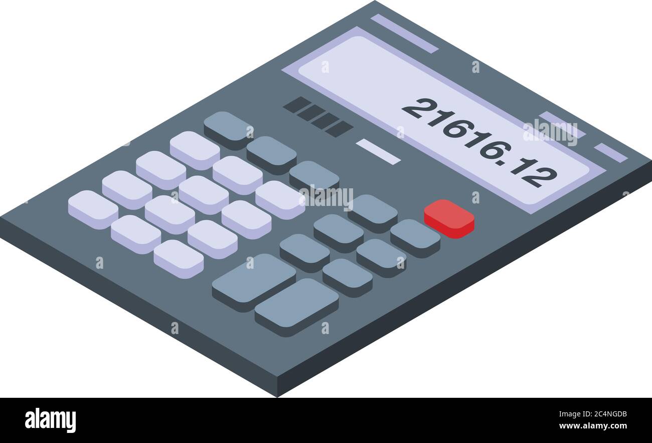 Calculator icon symbol 3d style Cut Out Stock Images & Pictures - Alamy