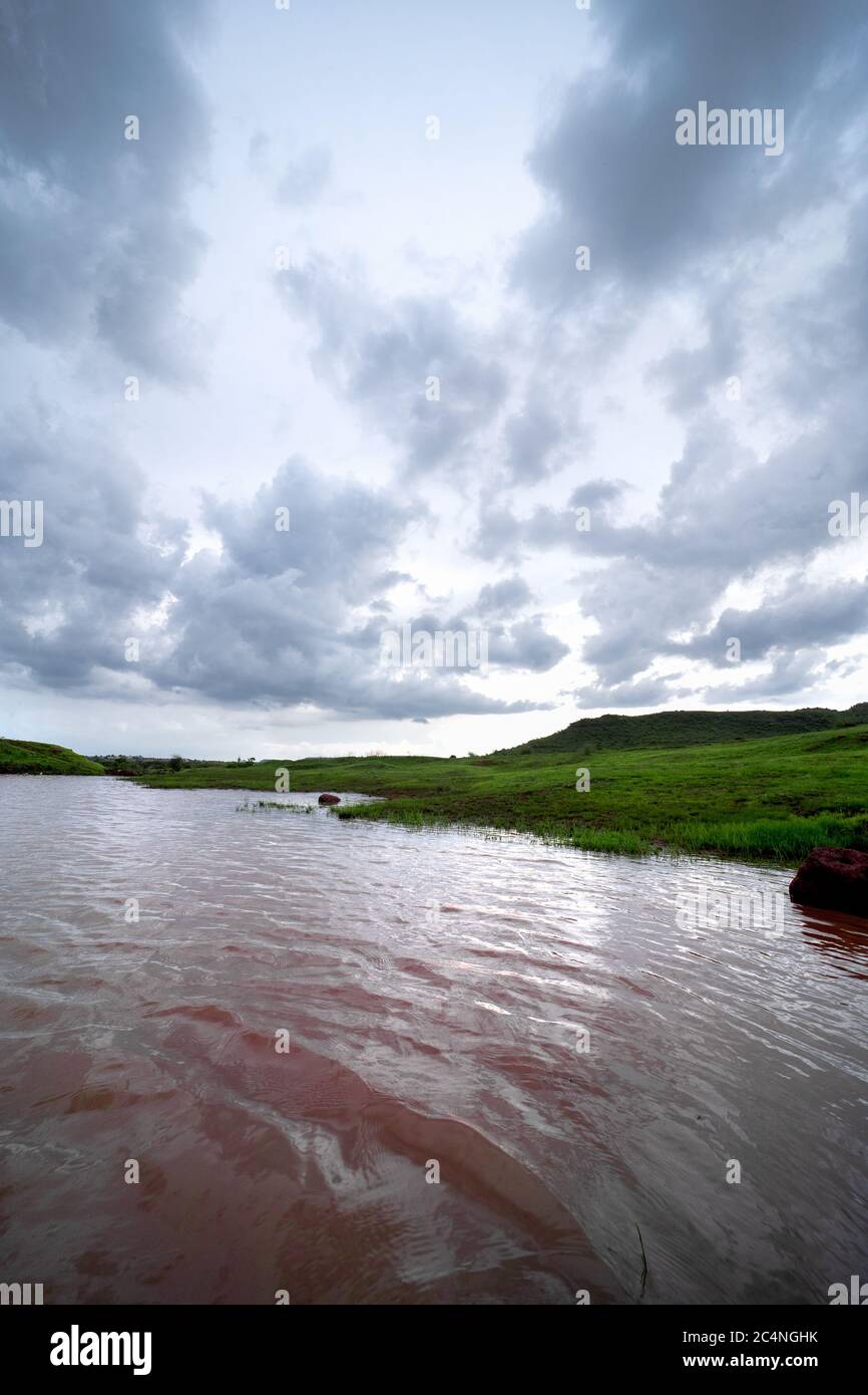 Lake side Nature view Stock Photo - Alamy