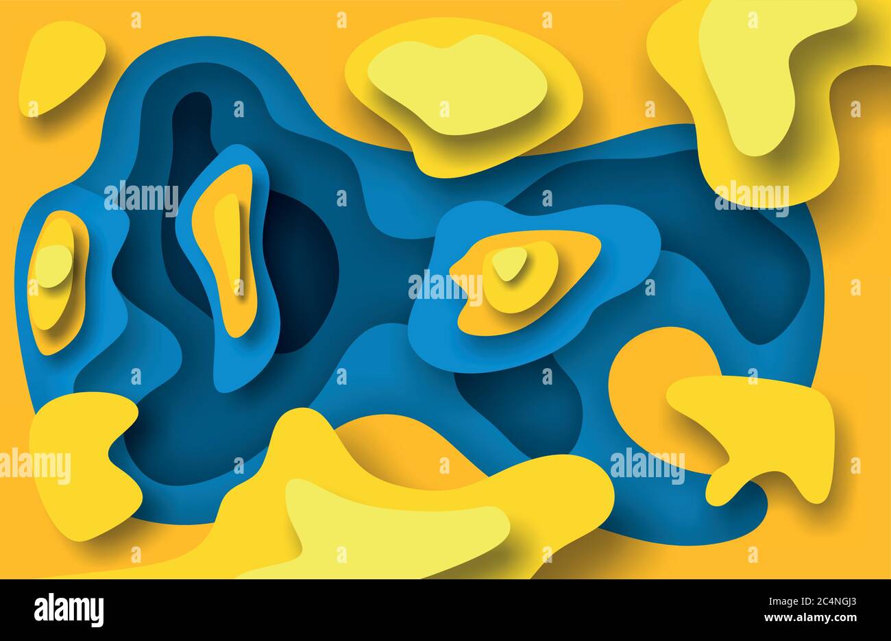 Abstract background with paper cut shapes. Design for flyers, posters ...