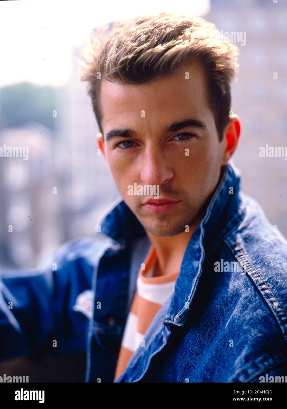 Limahl (of Kajagoogoo) after going solo in 1987 Stock Photo - Alamy