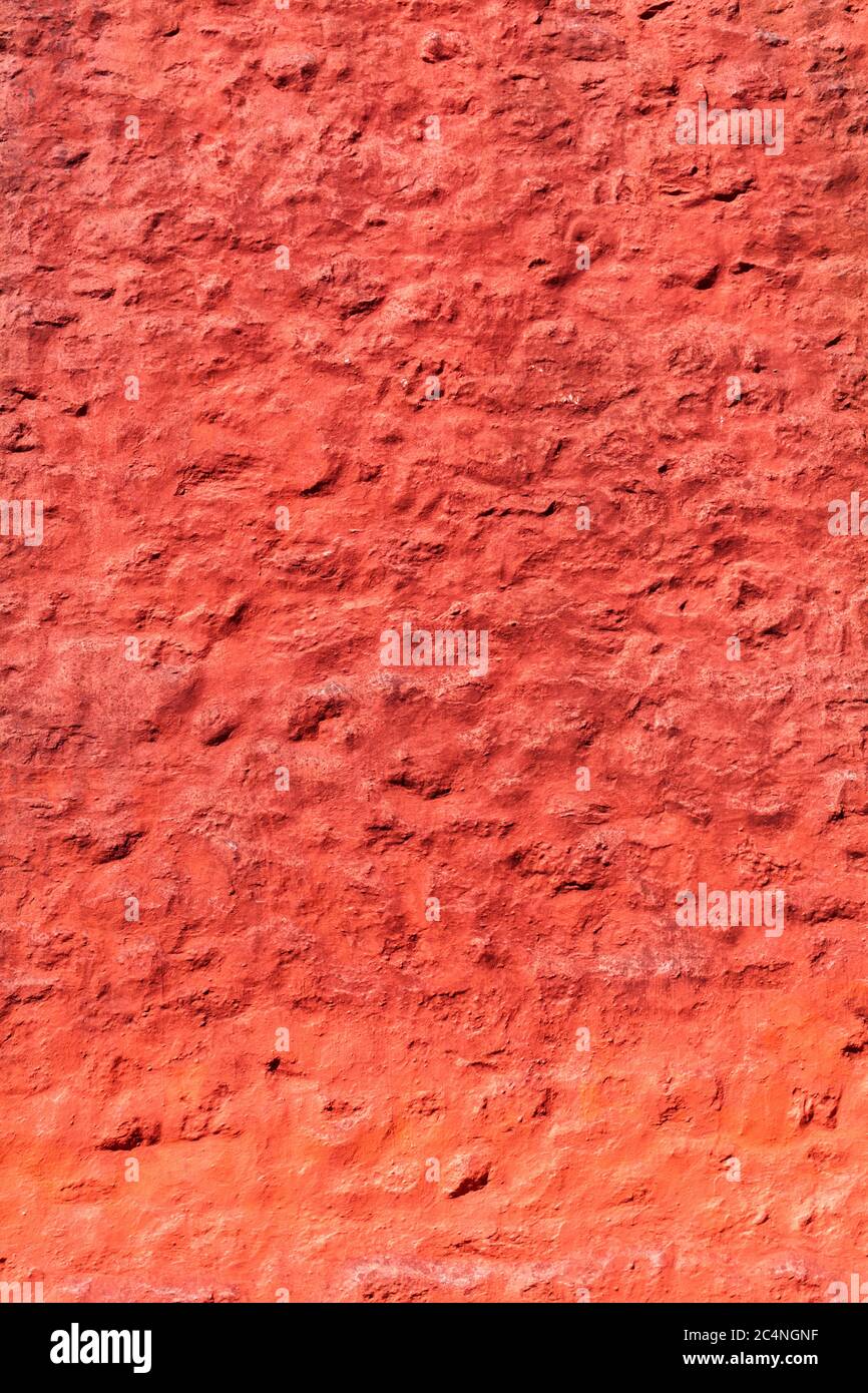 Old red weathered rough wall texture background Stock Photo - Alamy