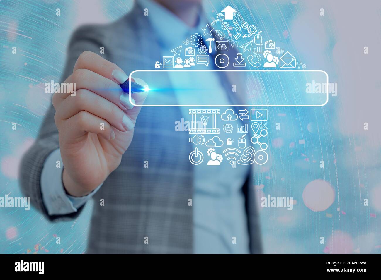 Information Digital Technology Network Connection Infographic Elements ...