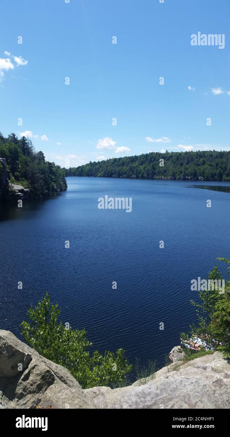 Lake Overlook View at Minnewaska State Park Preserve Stock Photo - Alamy
