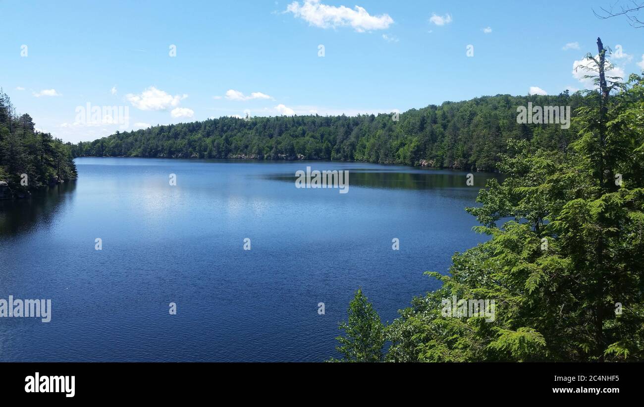 Lake Overlook View at Minnewaska State Park Preserve Stock Photo - Alamy