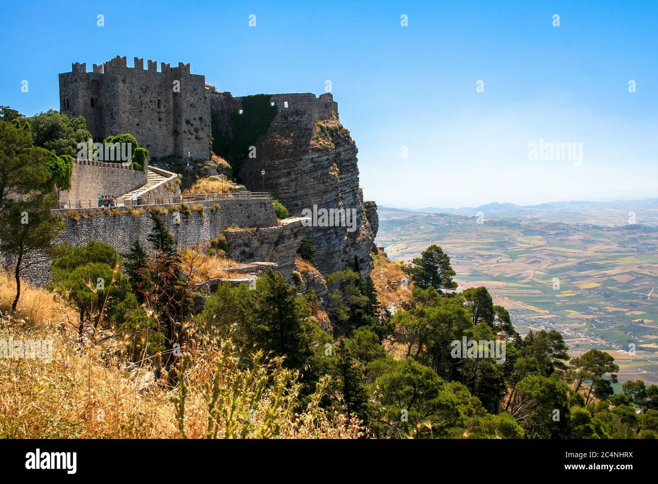 Il castello di Venere in Erice (Sicily / Italy Stock Photo - Alamy