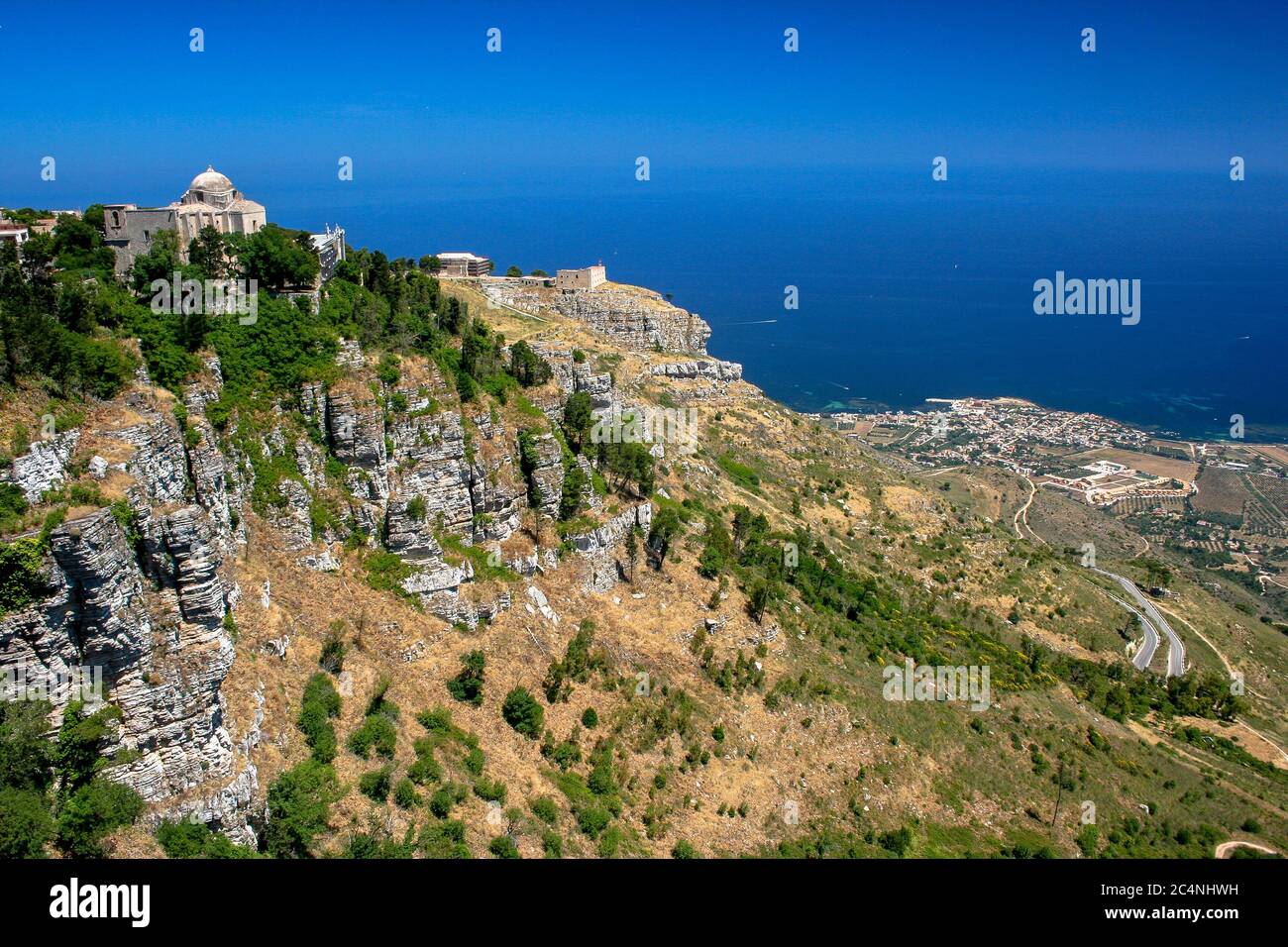 Il castello di Venere in Erice (Sicily / Italy Stock Photo - Alamy