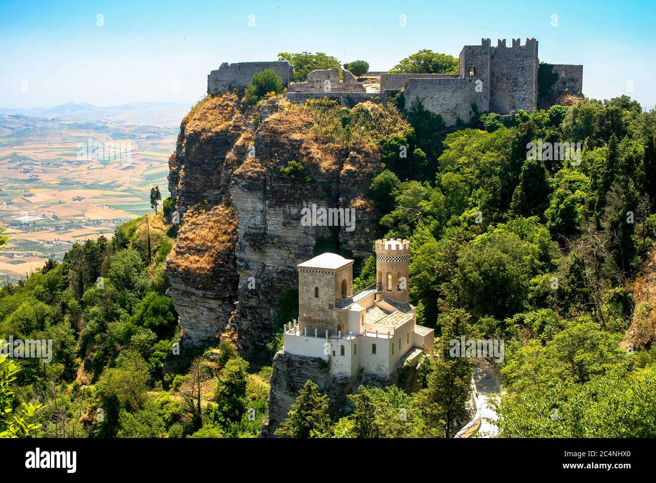 Il castello di Venere in Erice (Sicily / Italy Stock Photo - Alamy