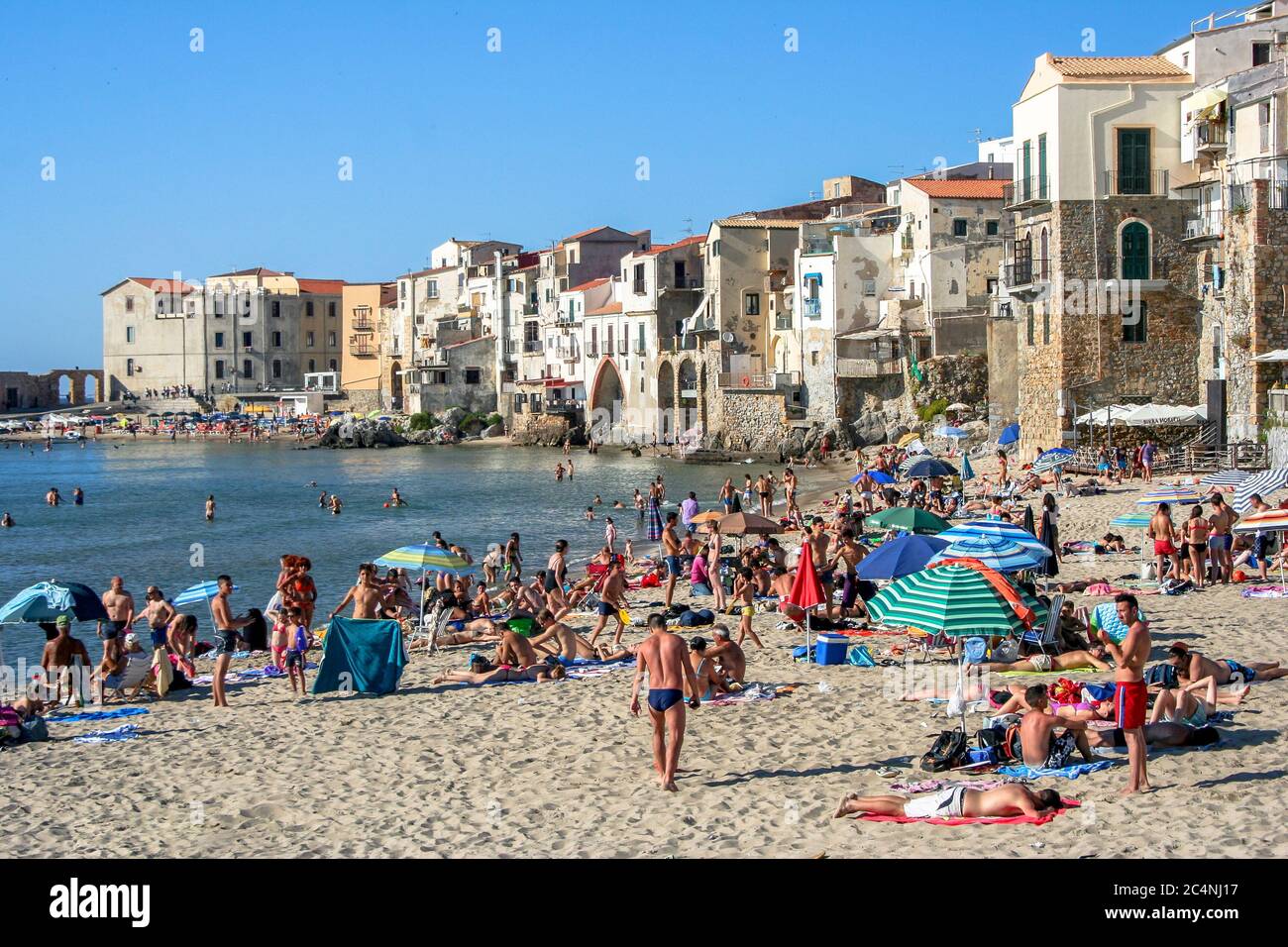 Cefalu beach sicily italy hi-res stock photography and images - Alamy