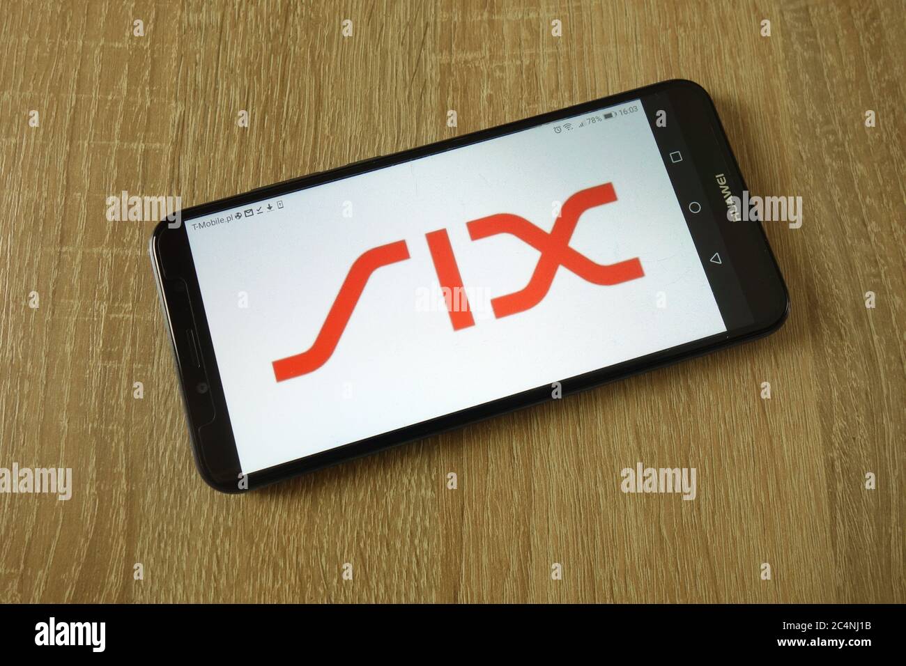 SIX Group logo displayed on smartphone Stock Photo - Alamy