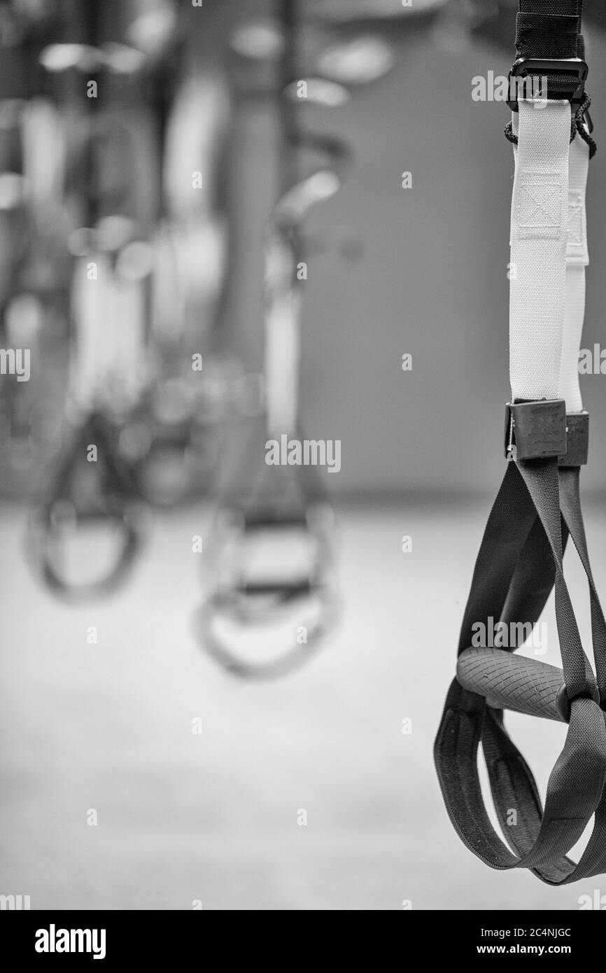 Black man trx exercise hi-res stock photography and images - Alamy