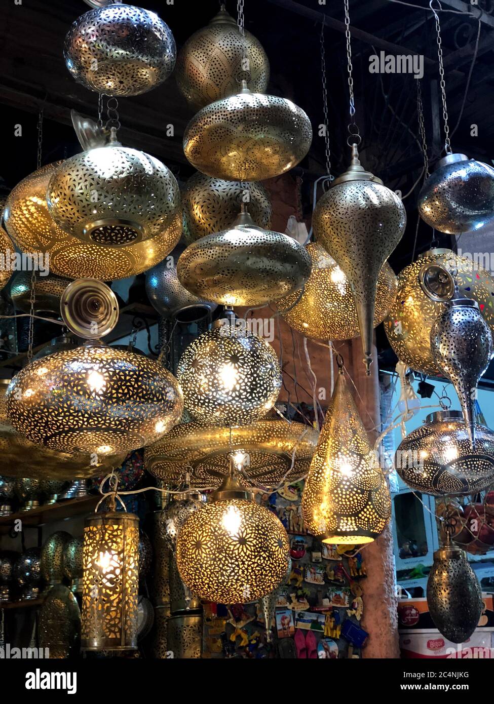 Decorative traditional moroccan lamps hi-res stock photography and ...