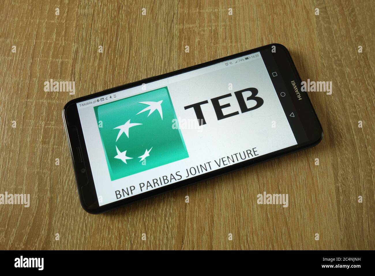 Turk Ekonomi Bankasi A.S. logo displayed on smartphone Stock Photo - Alamy