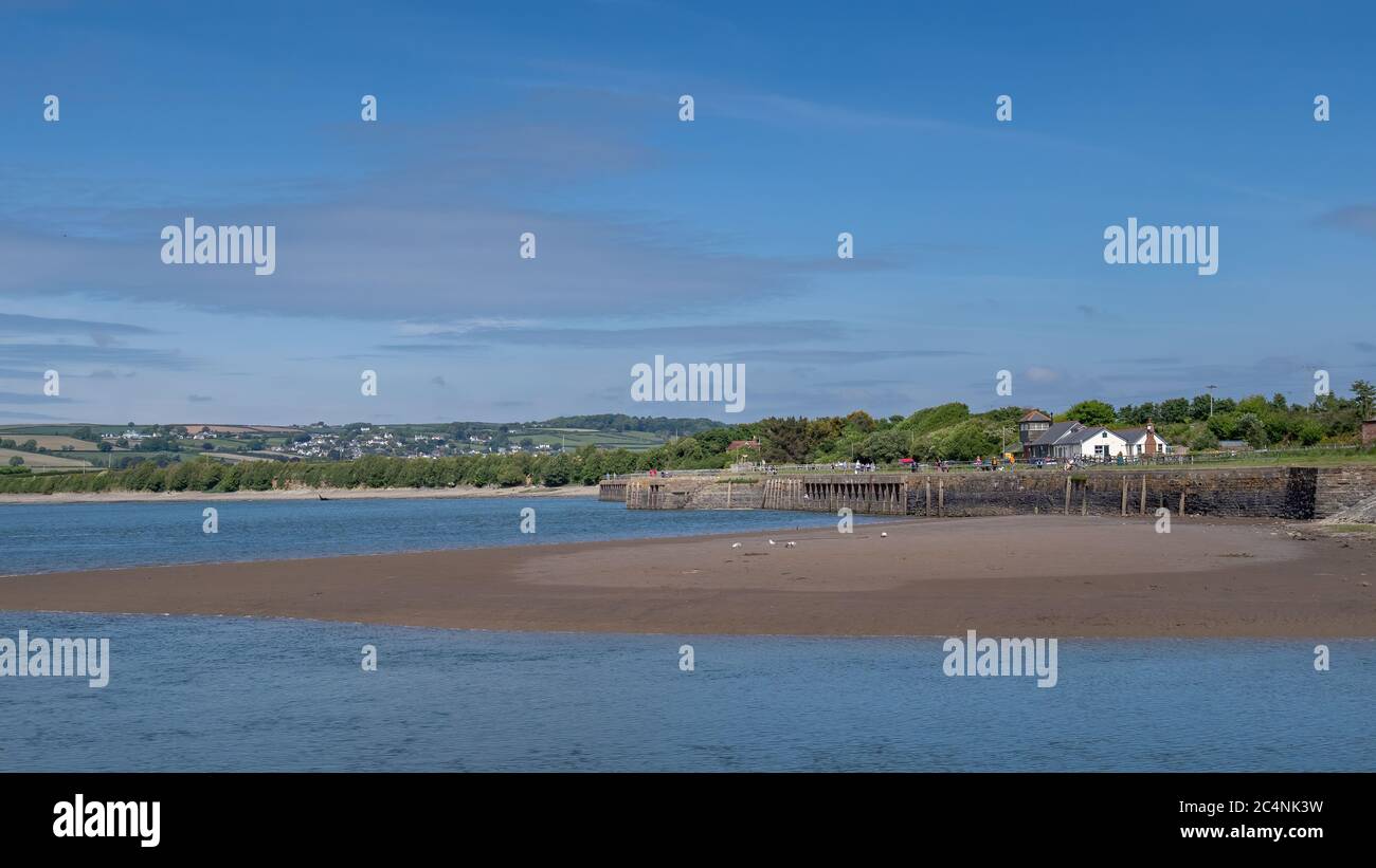 FREMINGTON QUAY, DEVON, UK - MAY 18 2020: General landscape view of ...