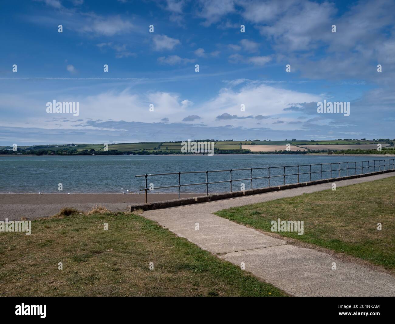 River Taw estuary seen from Fremington Quay on the Tarka Trail. North ...