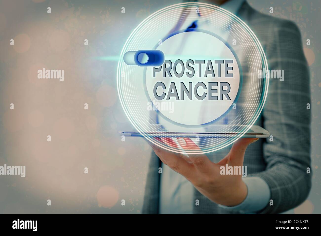Text sign showing Prostate Cancer. Business photo showcasing ...