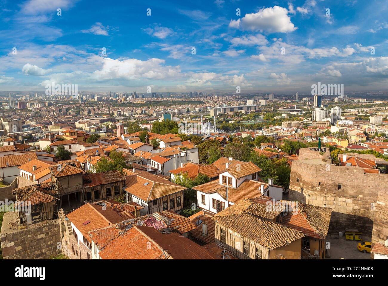 Panoramic aerial view of Ankara, Turkey in a beautiful summer day Stock ...