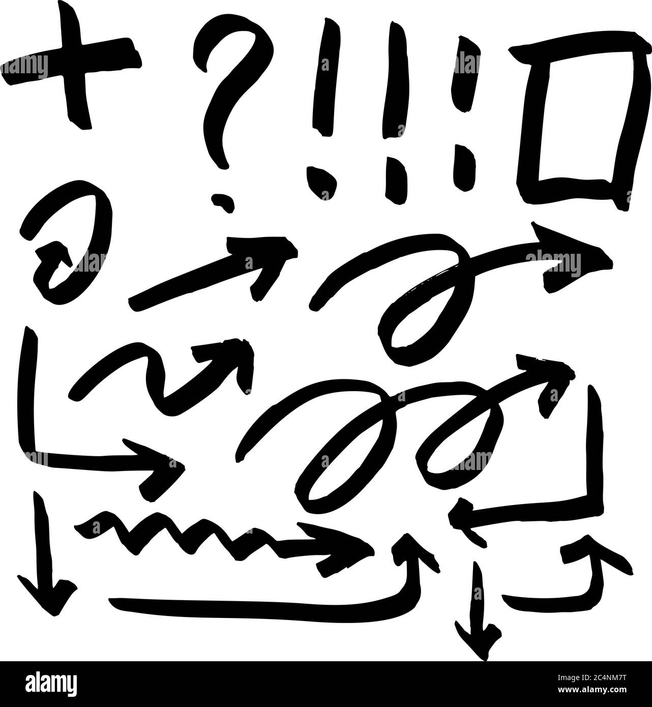 Hand drawn signs Black and White Stock Photos & Images - Alamy