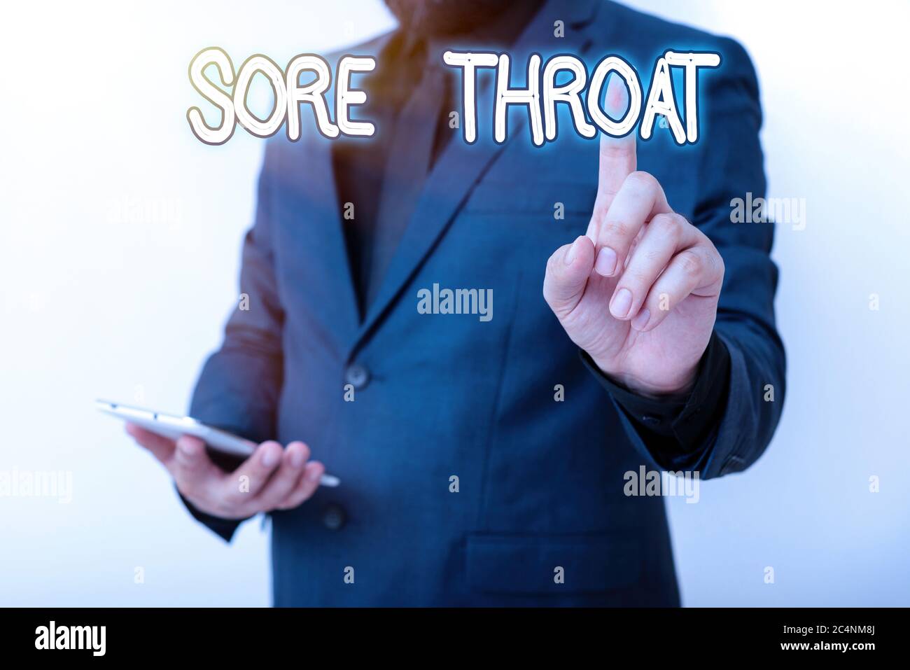Handwriting text Sore Throat. Conceptual photo Inflammation ot the ...