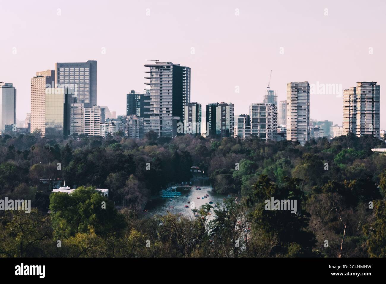 Aerial shot of Chapultepec Forest, Mexico Stock Photo - Alamy