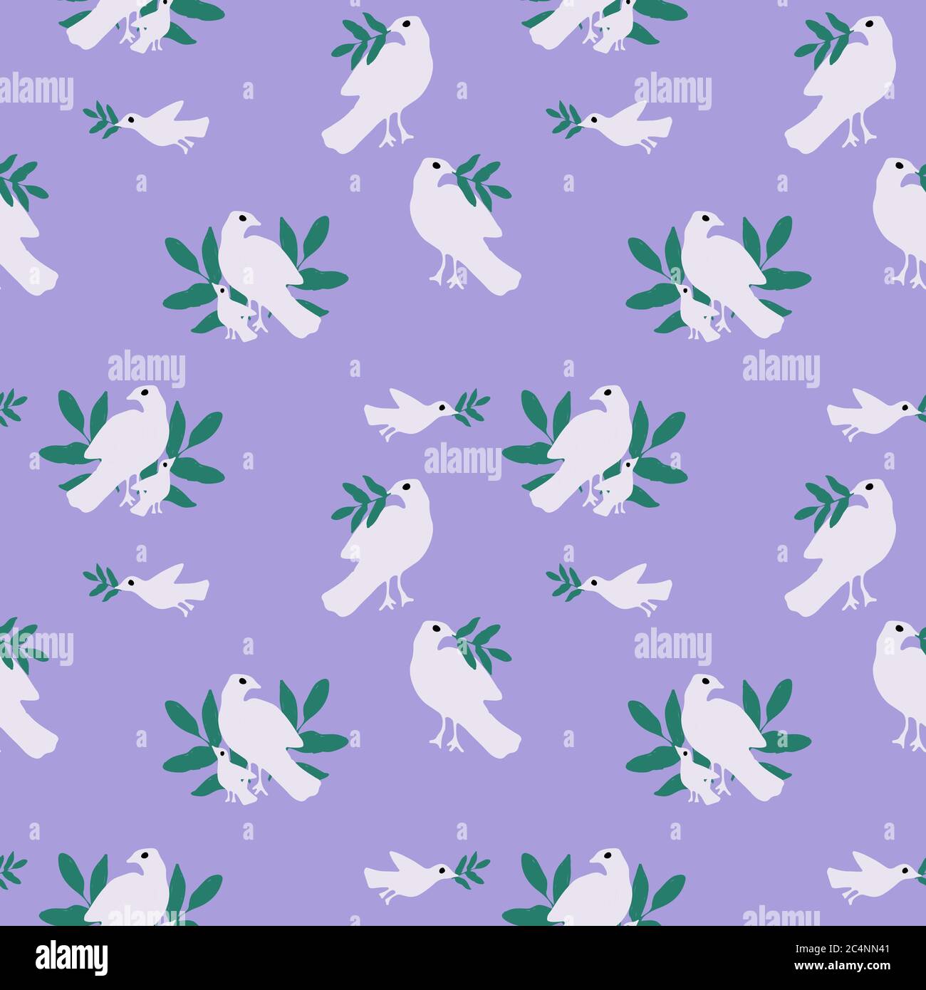 Seamless pigeons decorative vector pattern Stock Vector Image & Art - Alamy