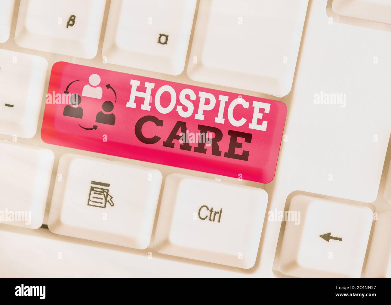 Handwriting text writing Hospice Care. Conceptual photo focuses on the ...