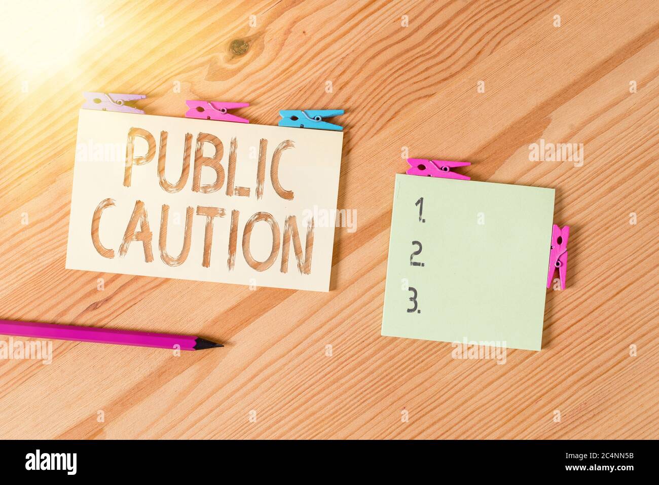 Writing note showing Public Caution. Business concept for formal ...
