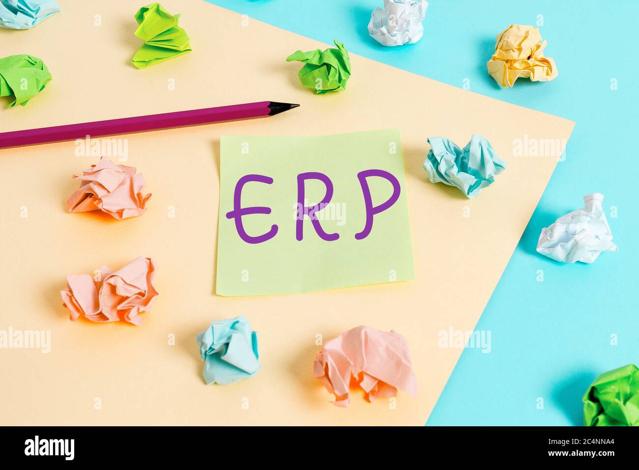 Word writing text Erp. Business photo showcasing enterprise resource planning centralized ...
