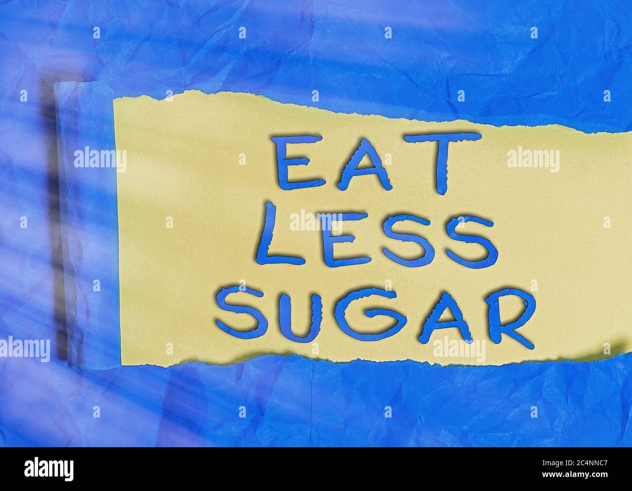 Word writing text Eat Less Sugar. Business photo showcasing reducing ...