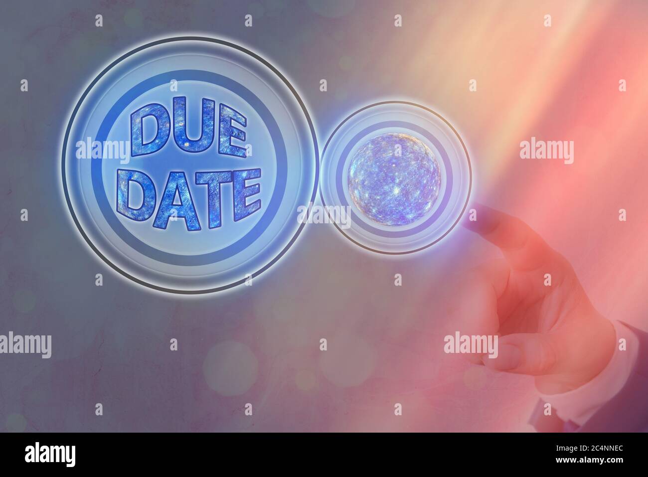 Text sign showing Due Date. Business photo showcasing the day or date ...