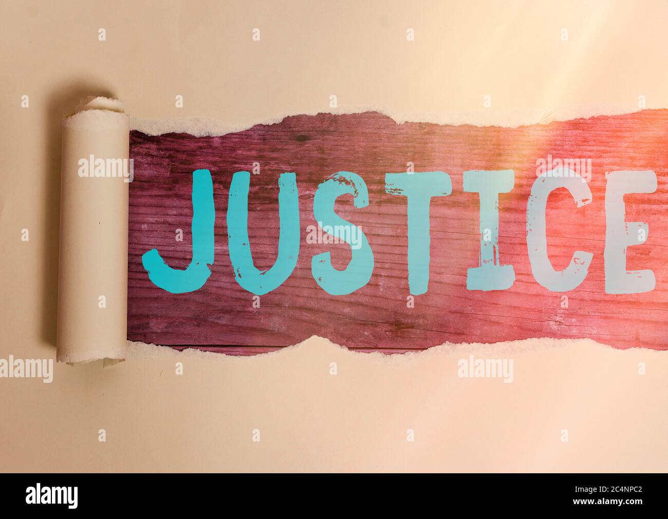 Handwriting text writing Justice. Conceptual photo use of power as ...