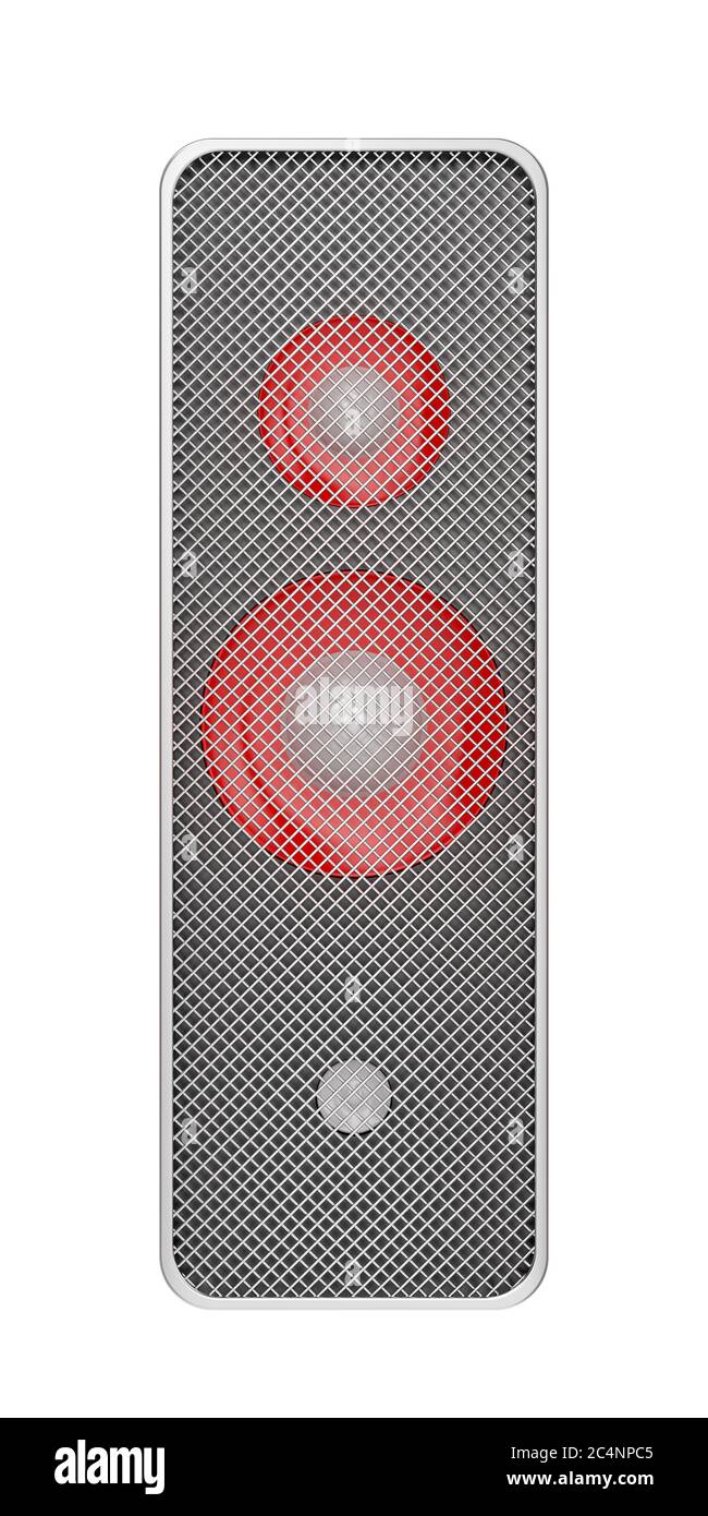 Front view of loudspeaker, isolated on white background Stock Photo - Alamy