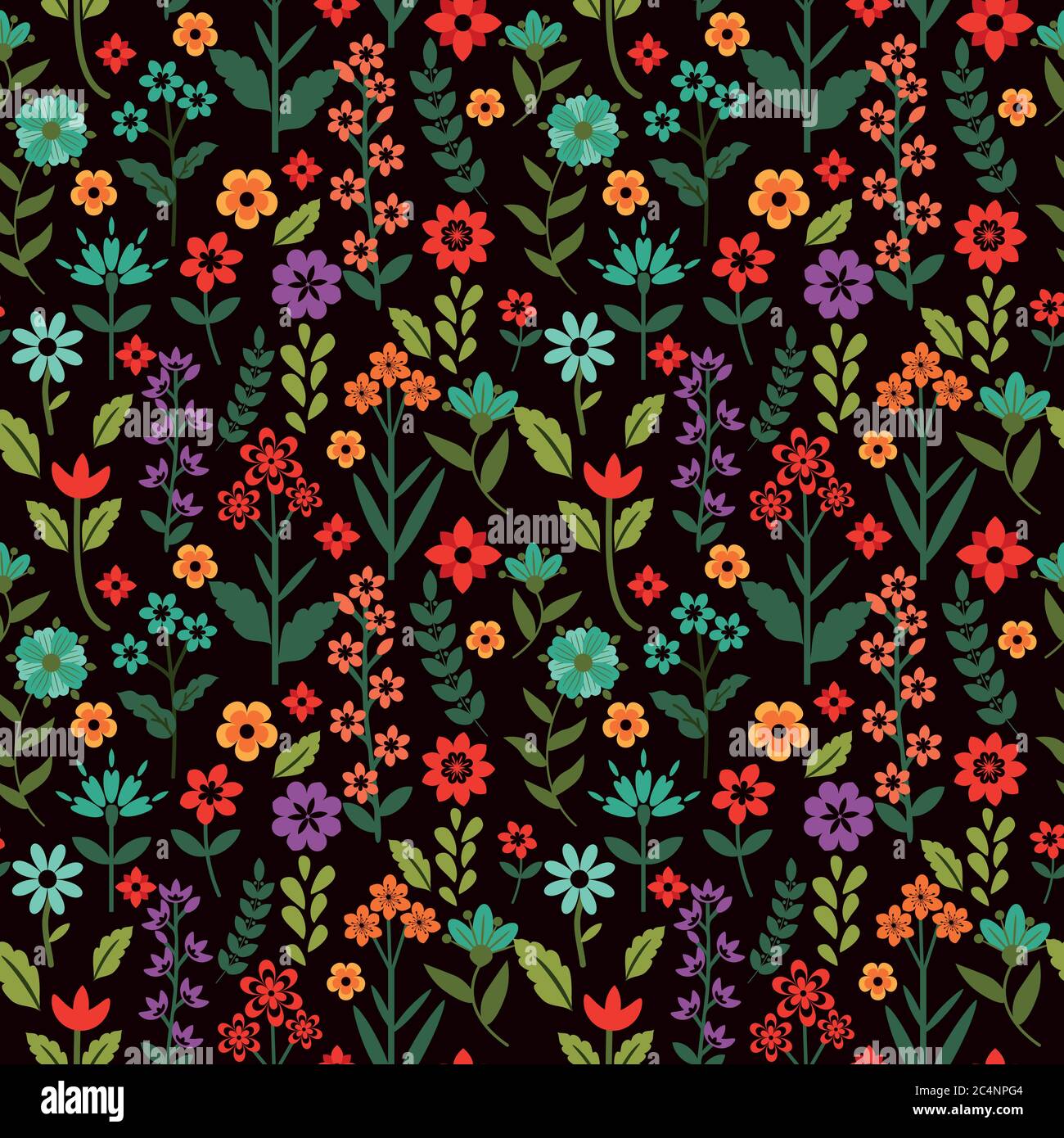 Background multicolored flowers in Stock Vector Images - Alamy