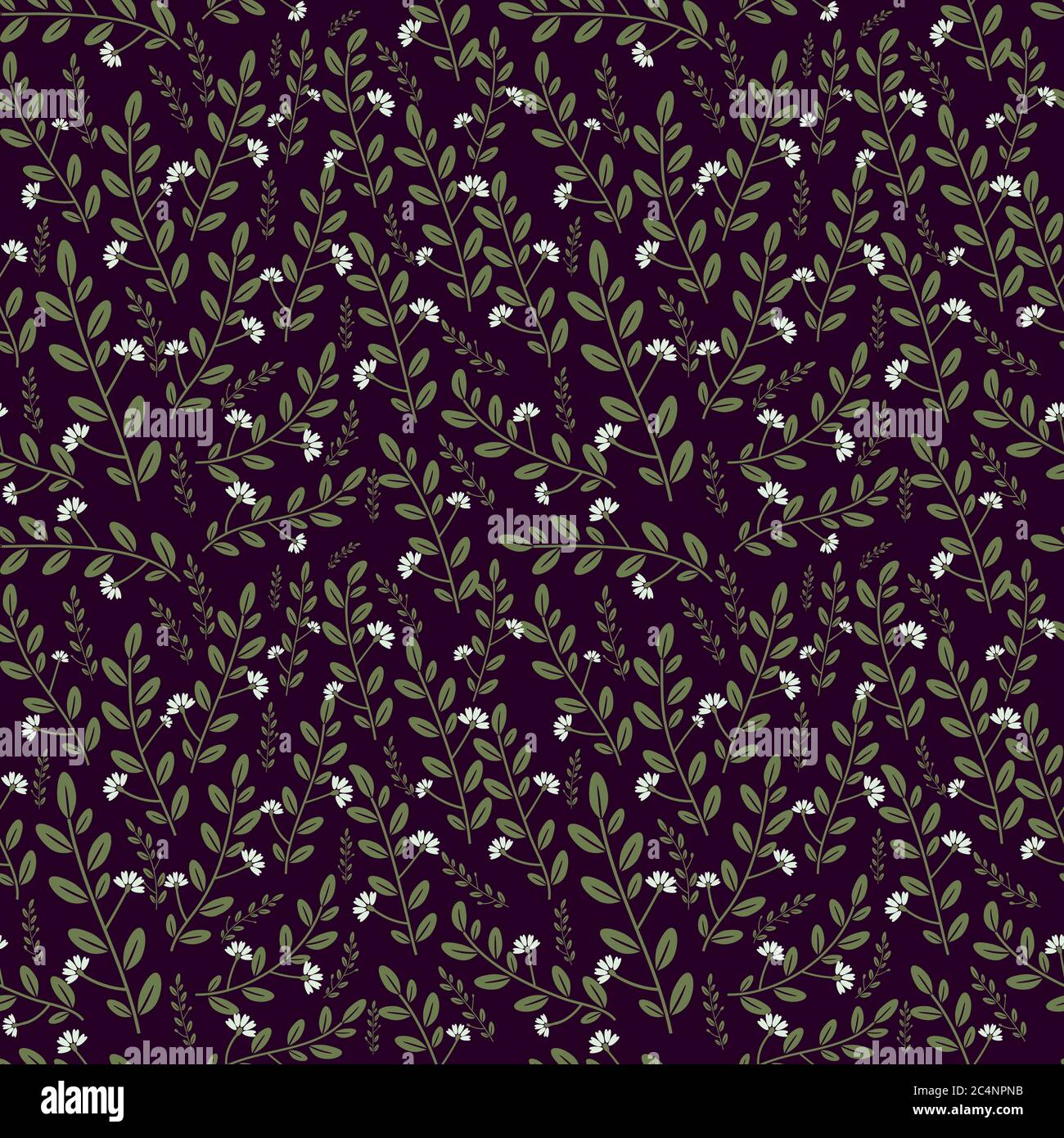 Seamless texture stems flowers hi-res stock photography and images - Alamy