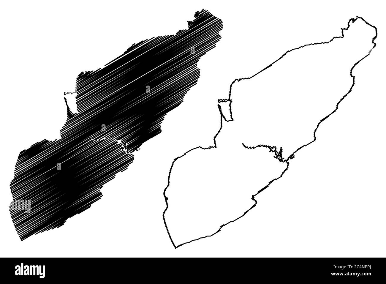 Visakhapatnam City (Republic of India, Andhra Pradesh State) map vector ...